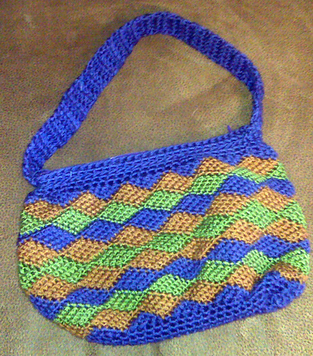 Ravelry: Entrelac Bag pattern by Christy McMahon