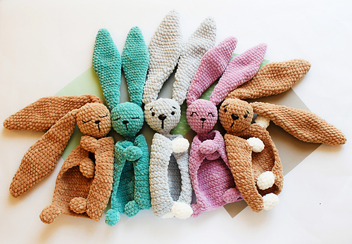 Ravelry: Bunny crochet lovey pattern by bunnymoonHU