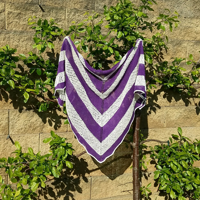 Ravelry: Snakes and Ladders Shawl pattern by Catriona Stevenson