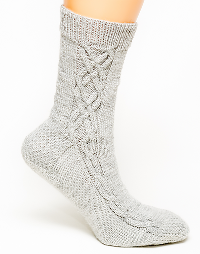 Ravelry: Double Cross Side Cable Sock pattern by Jean Murdoch