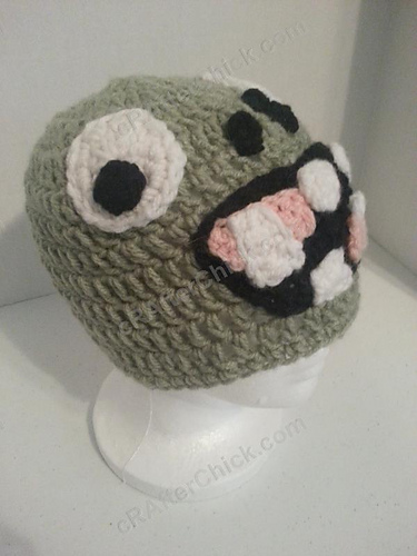 Ravelry: Plants vs. Zombies Zombie Beanie pattern by Niki Wyre