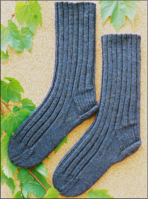 Ravelry: Ribbed Fingering Socks #161 pattern by Lynda Gemmell