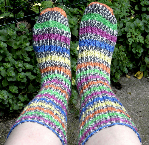 Ravelry: Striped Socks pattern by Bellmans Scotch Wool