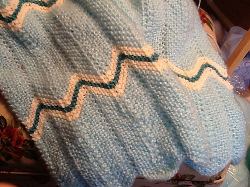 Ravelry: Ripple Baby Blanket (Knit) pattern by Marilyn Losee