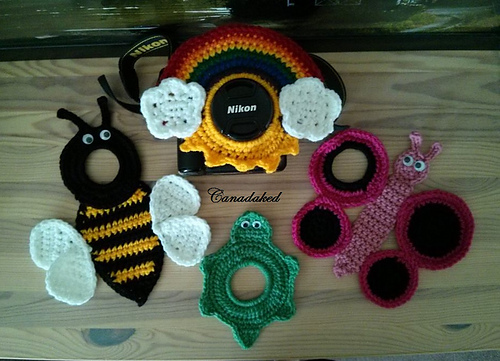 Ravelry: Photographer Assistants ~ Lens Grabbers - patterns