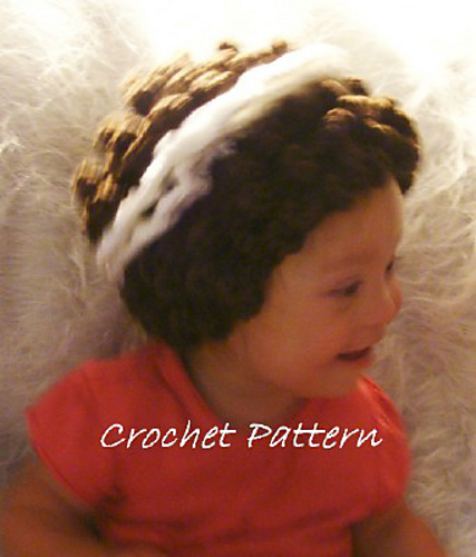 Ravelry: 402 angel cocoon and halo hat pattern by Sandy Powers