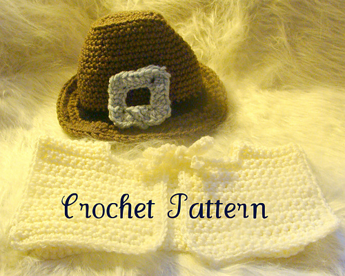 Ravelry: 473 Pilgrim Hat and Collar Photo Prop pattern by Sandy Powers