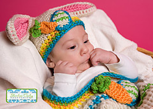 Ravelry: Baby Cocoon Set "Easter Bunny" pattern by Sandy Powers
