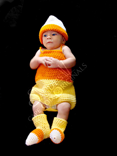 Ravelry: 631 candy corn suit pattern by Sandy Powers