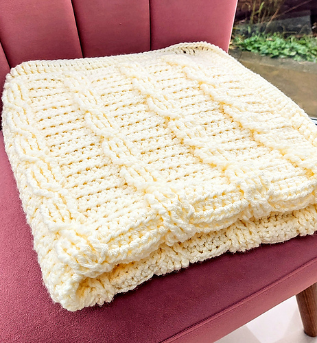 Ravelry: Cable Baby Blanket pattern by Carol Austin