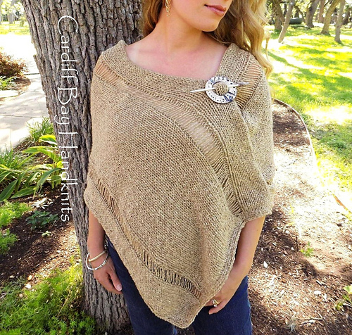Ravelry: Esquel Drop Stitch Poncho pattern by Beth Ann Beck