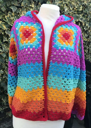 Ravelry: Rainbow Jacket - Block Party pattern by Caroline Murphy