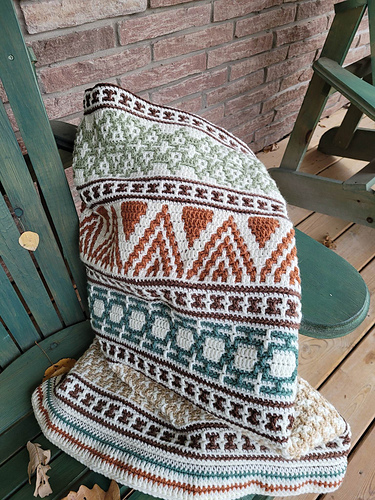 Ravelry: Across the Miles Blanket (Mosaic Overlay) pattern by Carol Webster