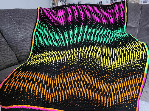 Ravelry: Falling Stars Mosaic Overlay Blanket/Throw pattern by Carol ...