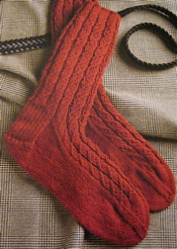 Ravelry: Diagonal Cross-Rib Socks pattern by Ann Budd