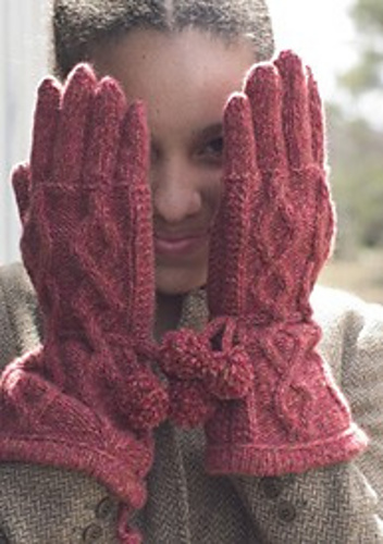 Ravelry: Cashmere Gauntlet Gloves pattern by Deborah Newton