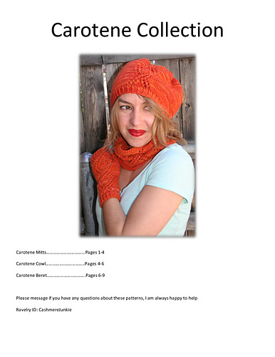 Ravelry: Carotene Collection - patterns