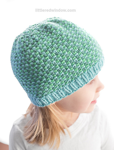 Ravelry: Tri-Color Linen Stitch Hat pattern by Cassandra May