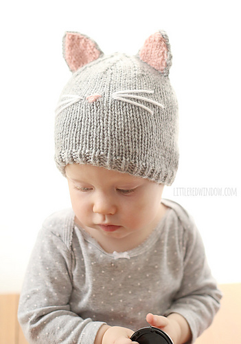 Ravelry: Pretty Kitty Cat Hat pattern by Cassandra May