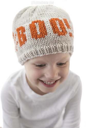 Ravelry: Halloween BOO Hat pattern by Cassandra May