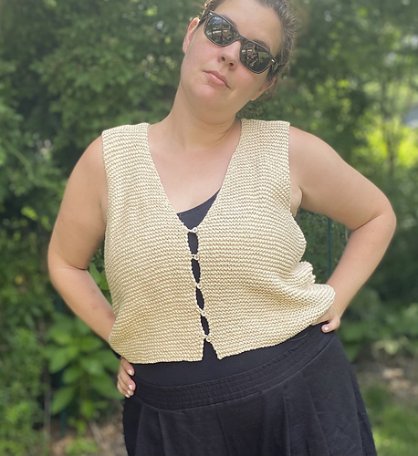 Ravelry: Gushy Garter Vest pattern by Park Williams