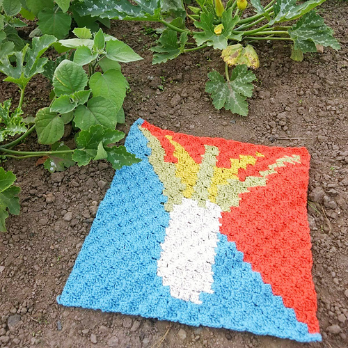 Ravelry: Leek c2c square pattern by Cat Venner