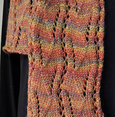 Ravelry: Eyelet Knit Scarf pattern by Crystal Palace Yarns