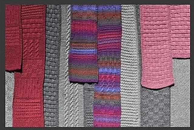 Ravelry: #42 Stitch Sampler Scarf pattern by Carol Elliott, Ann Norling
