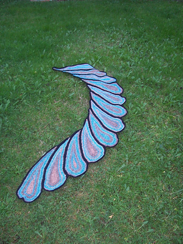 Ravelry: Teardrop Wingspan (Ridge Wings) pattern by Carole Marie