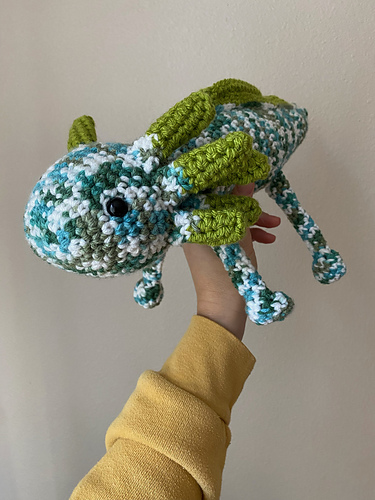 Ravelry: Addie the Dragon Fruit Axolotl pattern by Chanel Beauchamp