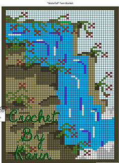 Ravelry: Waterfall Twin Crochet Blanket pattern by Karin Athanas