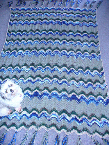 Ravelry: 13. Feather and Fan Afghan pattern by Susan Bates