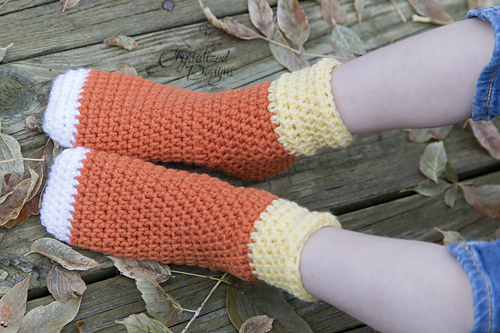 Ravelry: Candy Corn Socks Child Sizes pattern by Crystalized Designs