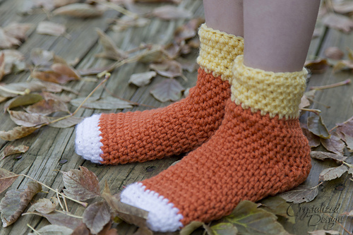 Ravelry: Candy Corn Socks Child Sizes pattern by Crystalized Designs