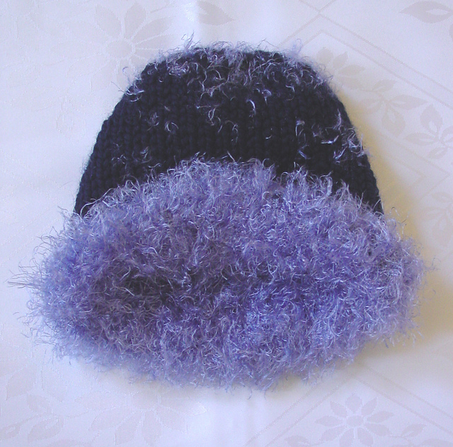 Ravelry: Fuzzy-On-The-Inside Double Knit Hat pattern by Cheryl Dawley