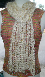 Ravelry: Black Pug Knits Easy Reversible Lacy Scarf pattern by Andrea ...
