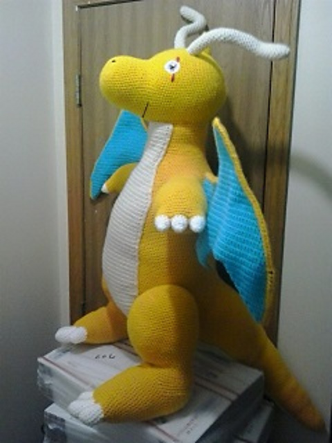 Ravelry: #149 5ft Tall Dragonite (Pokemon) pattern by Christjan Bee
