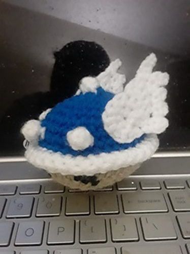 Ravelry: Blue-spiked Turtle Shell (Mario) pattern by Christjan Bee