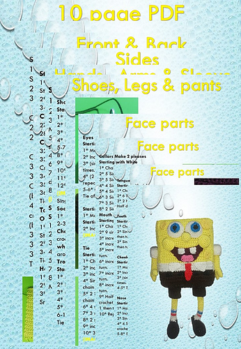 Ravelry: SpongeBob pattern by chane tolmay