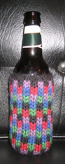 Ravelry: Knit one below (K1B) Beer Cozy pattern by ChemKnits