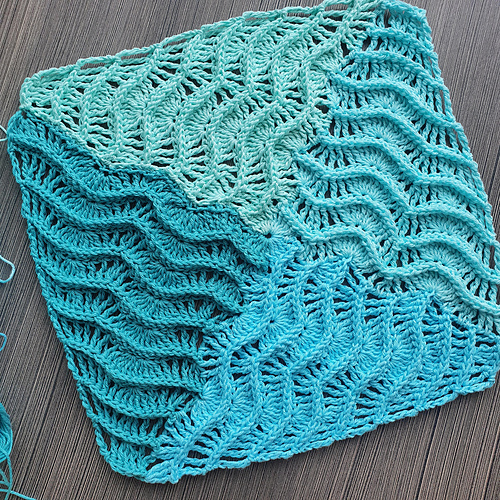 Ravelry: Wave After Wave Square pattern by Elena May