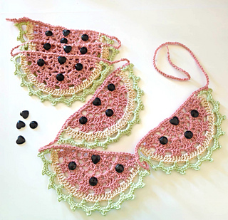 Ravelry: Watermelon Lace Garland pattern by Coco Flower