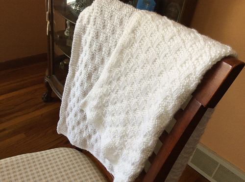 Ravelry: Wavy Checkerboard Baby Blanket pattern by Julie Fraser