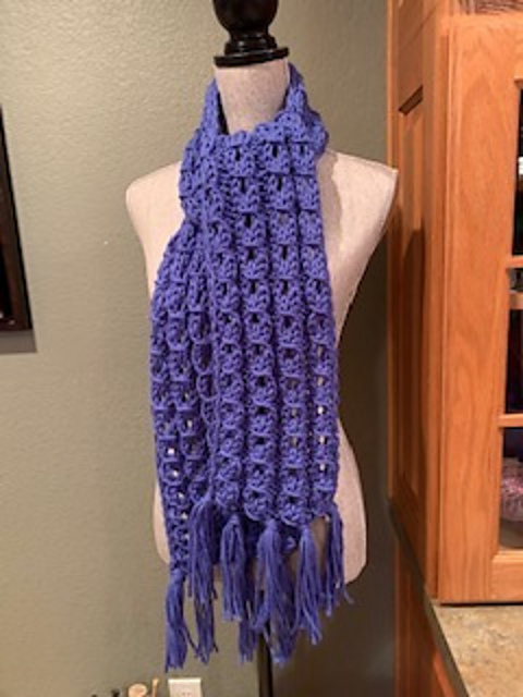 Ravelry: Yarn Over Mock Cable Scarf pattern by Louis Chicquette