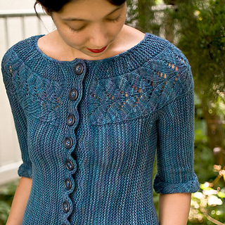 Ravelry: chikka's vine yoke cardigan