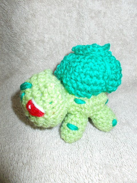 Ravelry: Bulbasaur Pokemon pattern by Nichole's Nerdy Knots