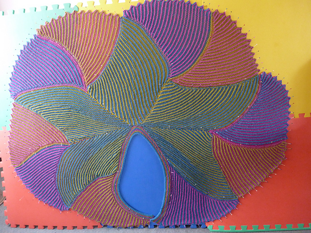 Ravelry: chrisfourfalcon's Illusion curlicue shawl
