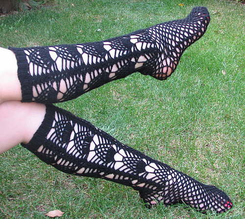 Ravelry: #13 Lace Stockings pattern by Shiri Mor