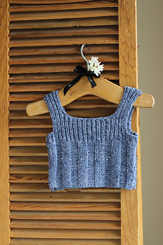 Ravelry: Boxy Tweed Baby Vest pattern by Churchmouse Yarns and Teas
