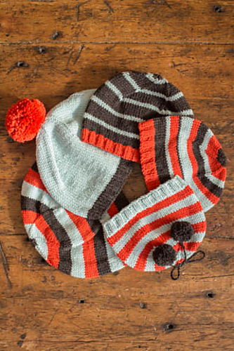 Ravelry: A Family of Stripey Hats pattern by Churchmouse Yarns and Teas
